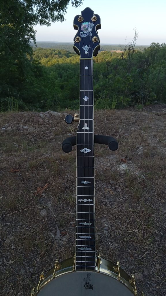 Custom Snowbird with Moon and Owl – SNOWBIRD BANJO COMPANY LLC